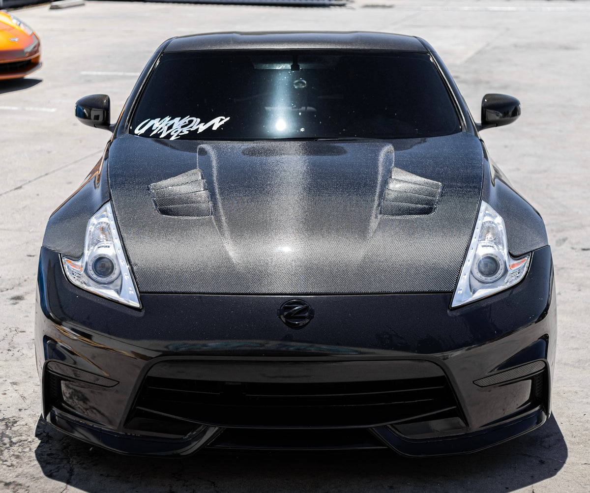 370Z Carbon Fiber VRS Style hood — Southbay Autoworkz