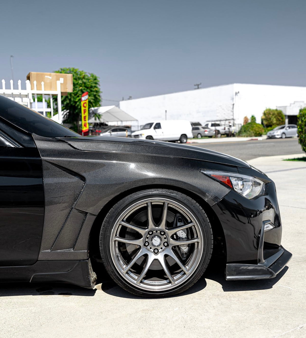 Q50 V5 Carbon Fiber Fenders — Southbay Autoworkz