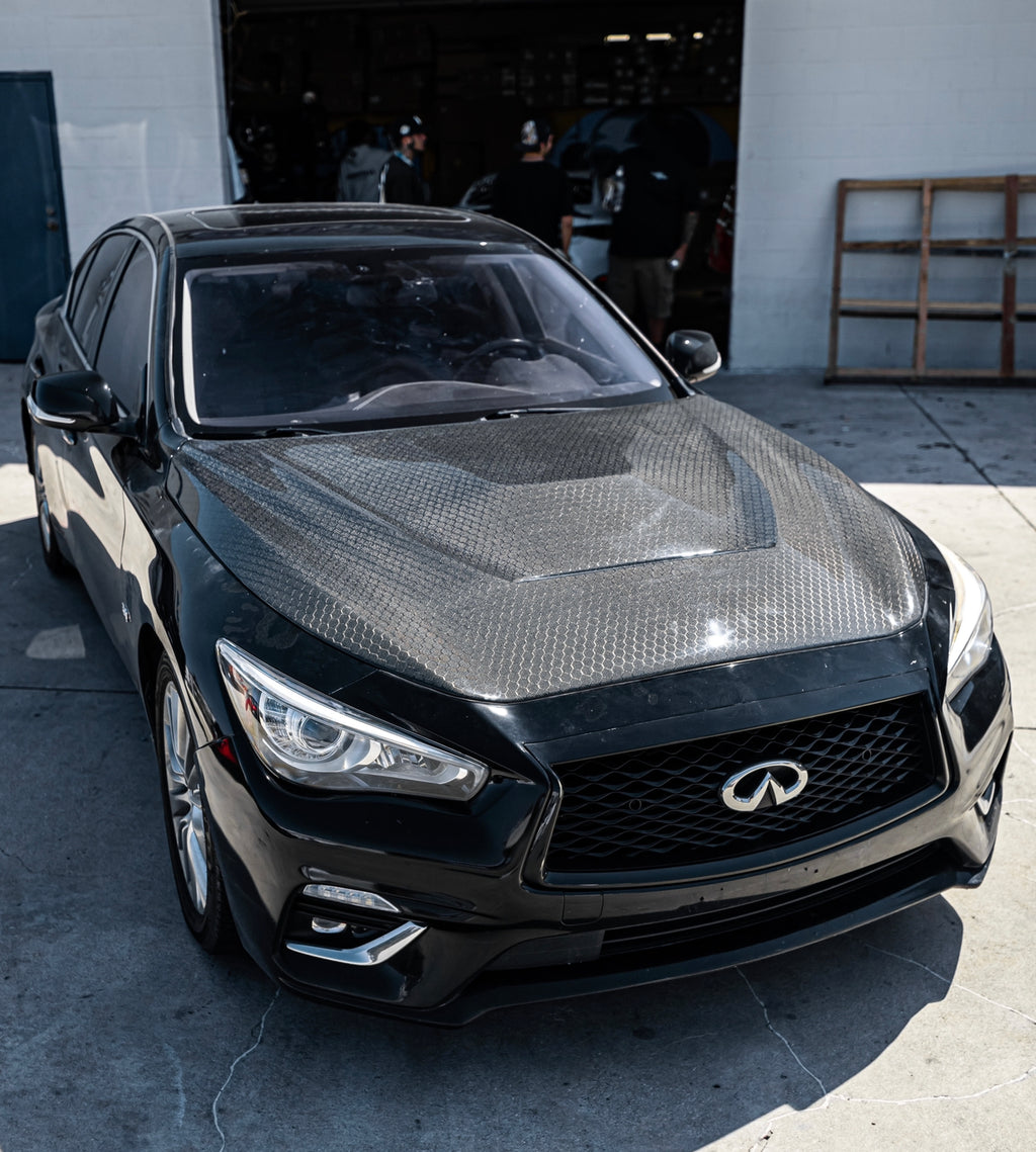 Q50- Q60 Carbon hoods,Fenders and trunks — Southbay Autoworkz