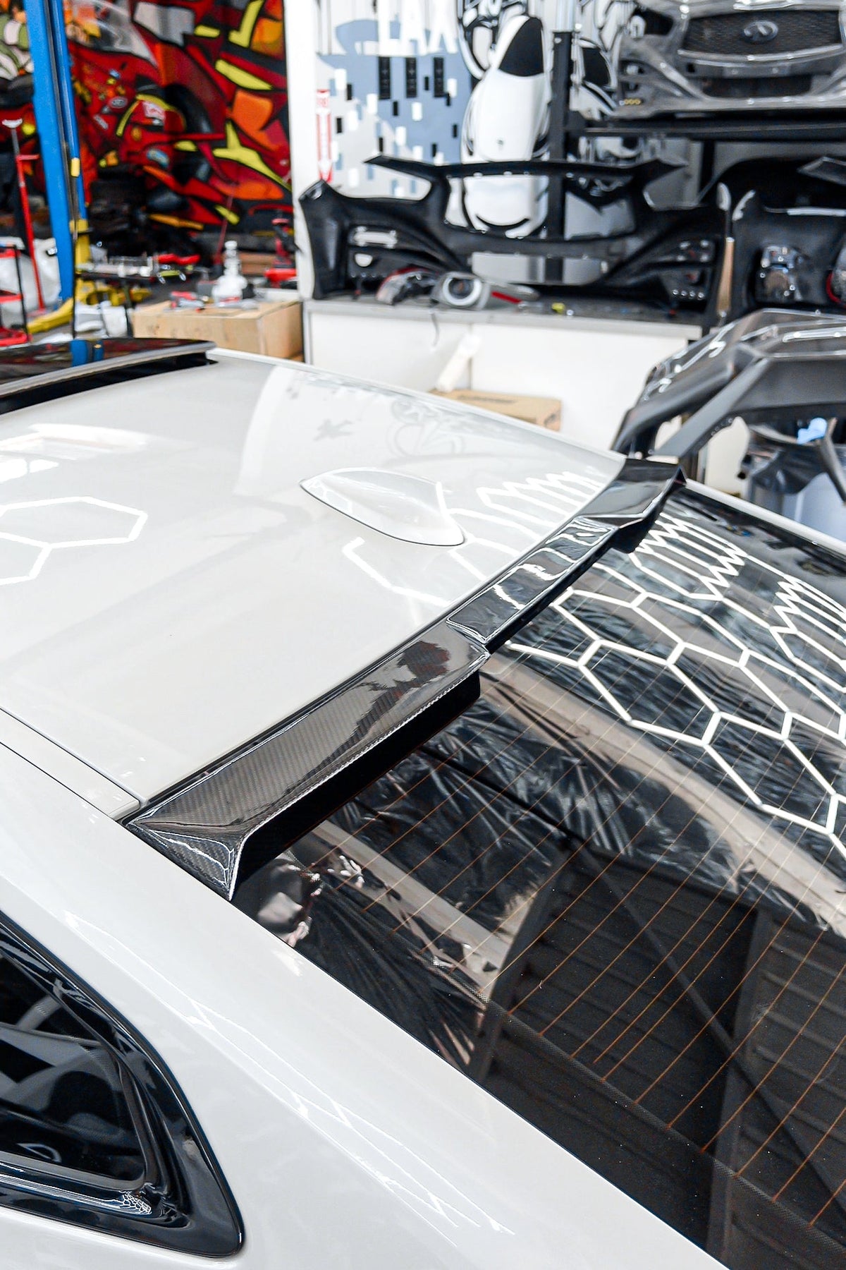 G22 /G82 P Style Carbon Fiber Rear Window Spoiler — Southbay Autoworkz