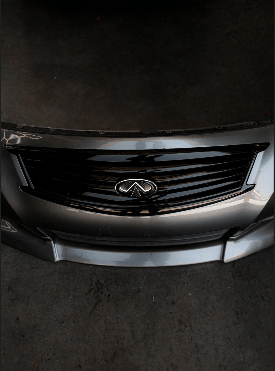 Infiniti G37 Sedan Gloss Black Front Grille – Sport Style Replacement ...