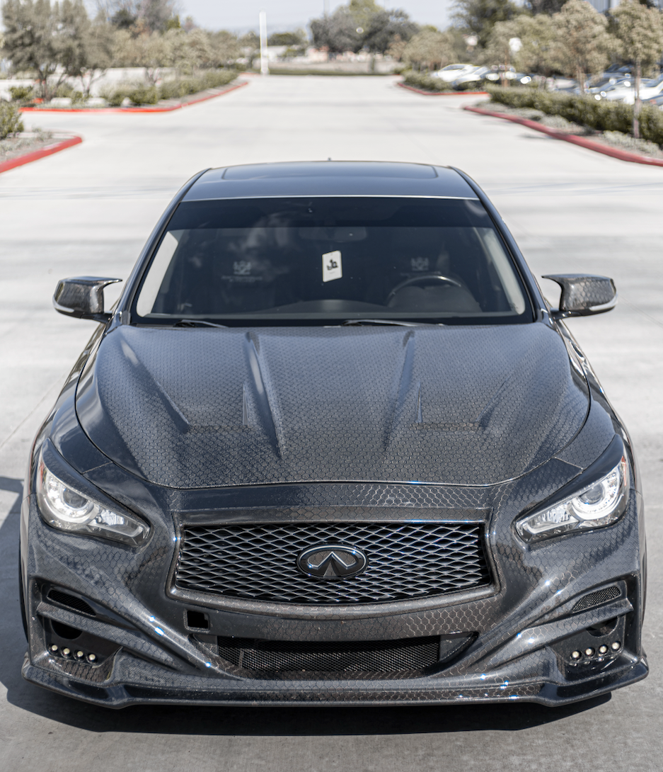 Q50- Q60 Carbon hoods,Fenders and trunks — Southbay Autoworkz