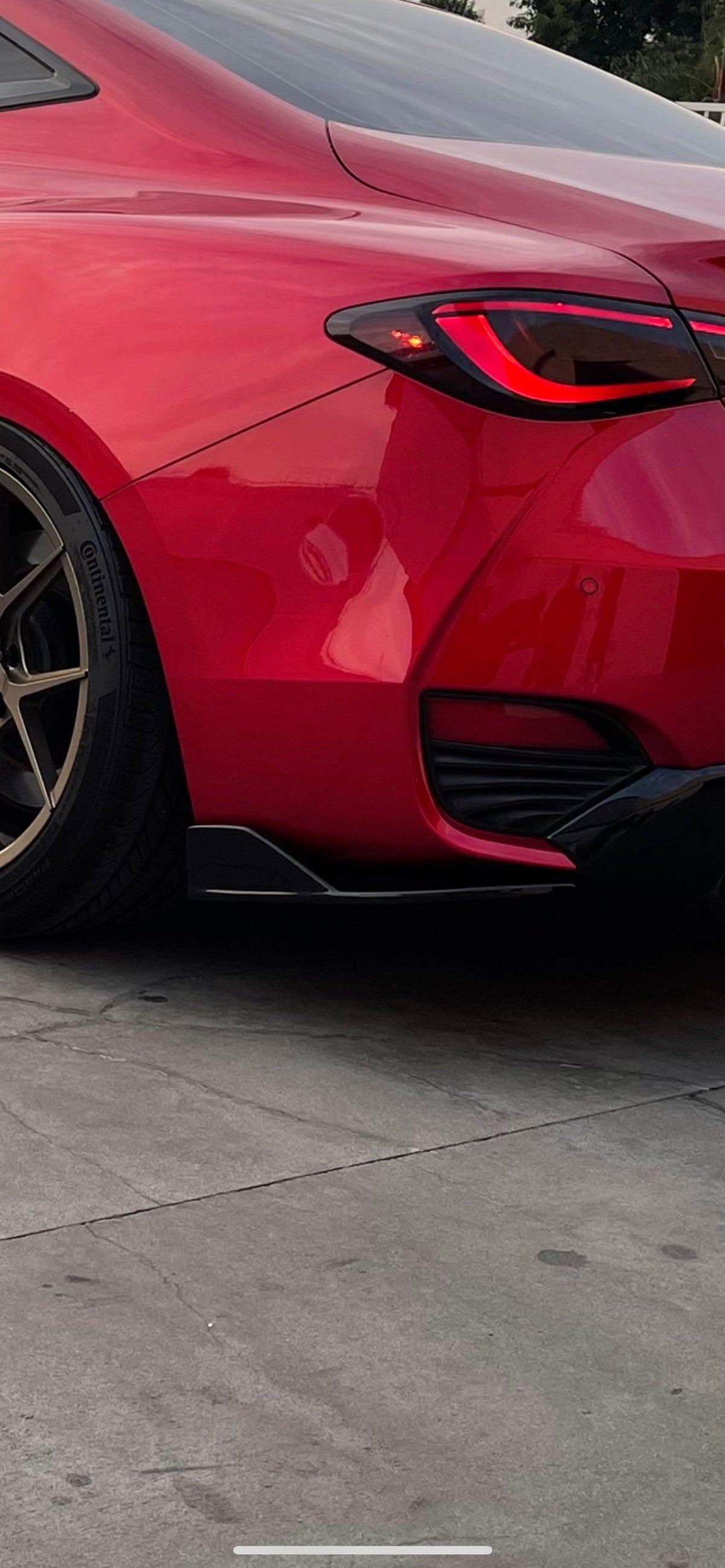 Q60 Gloss Black diffuser Extensions — Southbay Autoworkz