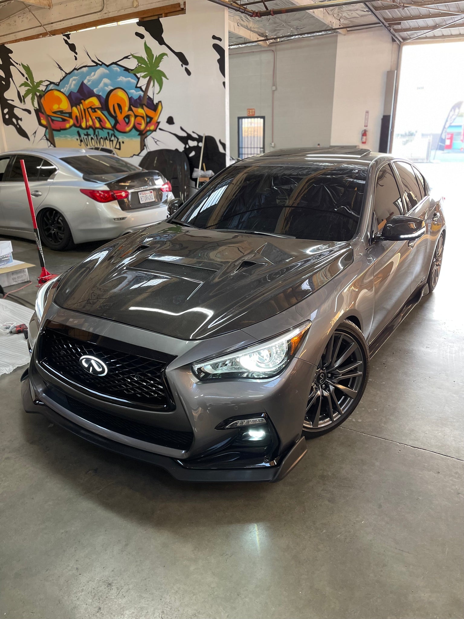 Q50- Q60 Carbon hoods,Fenders and trunks — Southbay Autoworkz