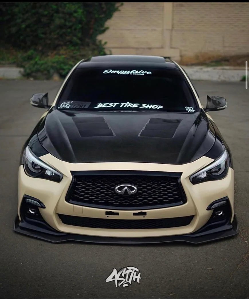 Q50 Carbon Fiber Lip & LED Diffuser — Southbay Autoworkz