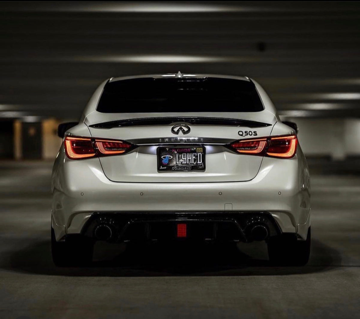 Q50 oem carbon fiber style spoiler — Southbay Autoworkz
