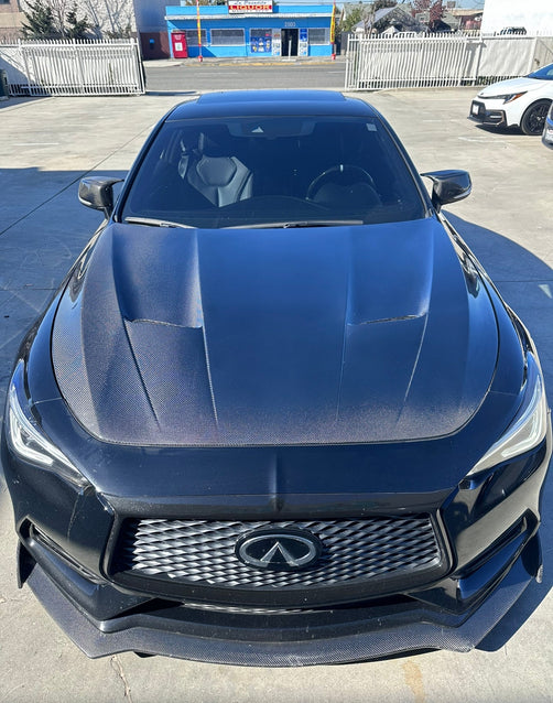 Q60 carbon fiber hood S Style — Southbay Autoworkz