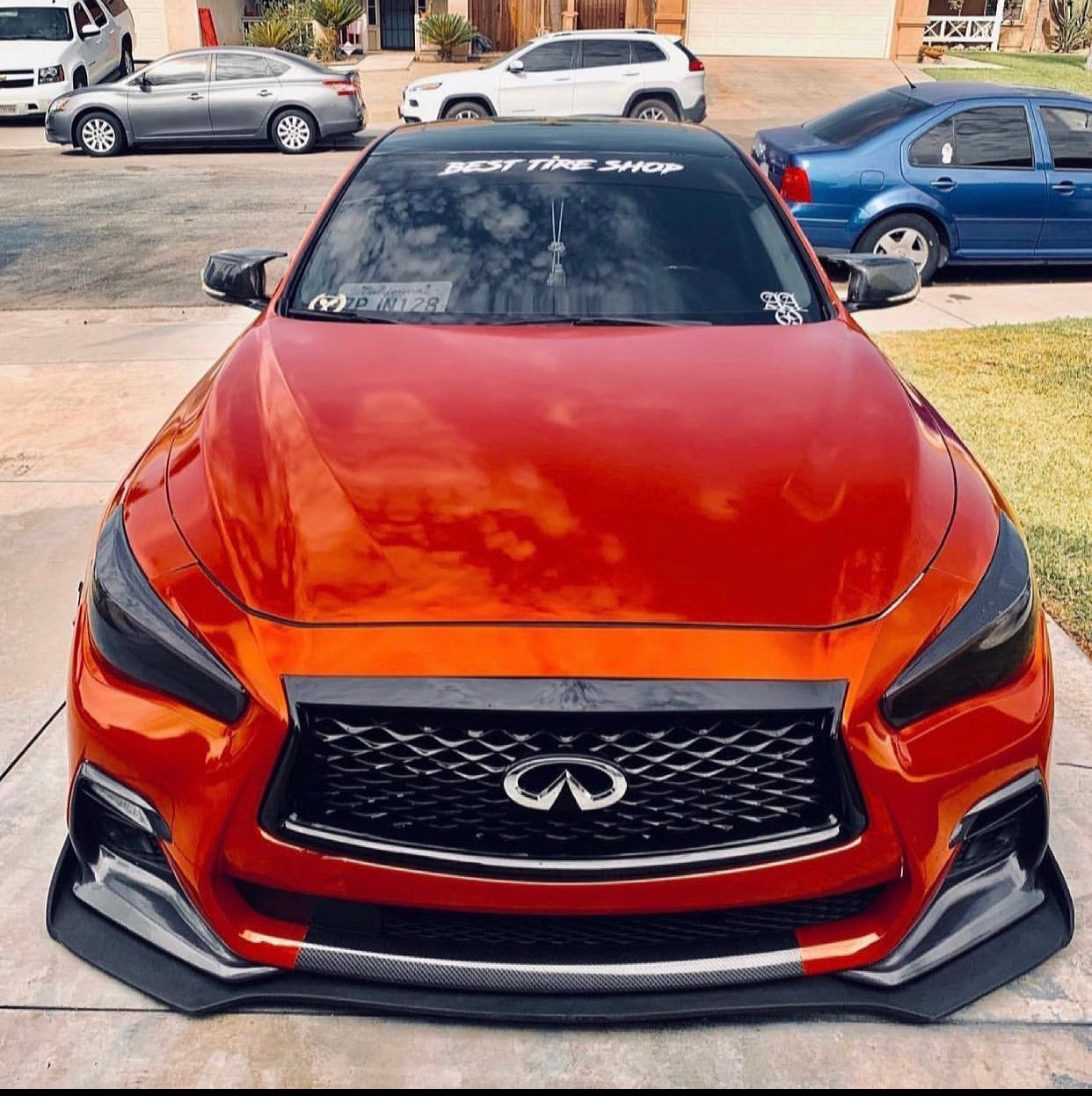 Q50 2018 + Sport Bumper Poly Lip — Southbay Autoworkz